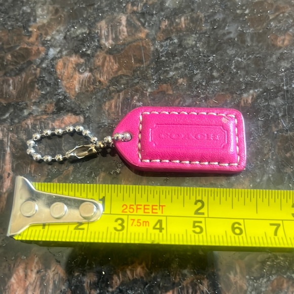Coach | Bags | Coach Mini Leather Pink Purse Tag | Poshmark